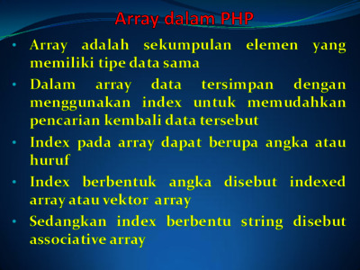 Pertemuan 14 (array Dan Fungsi Dalam Php) - Repository